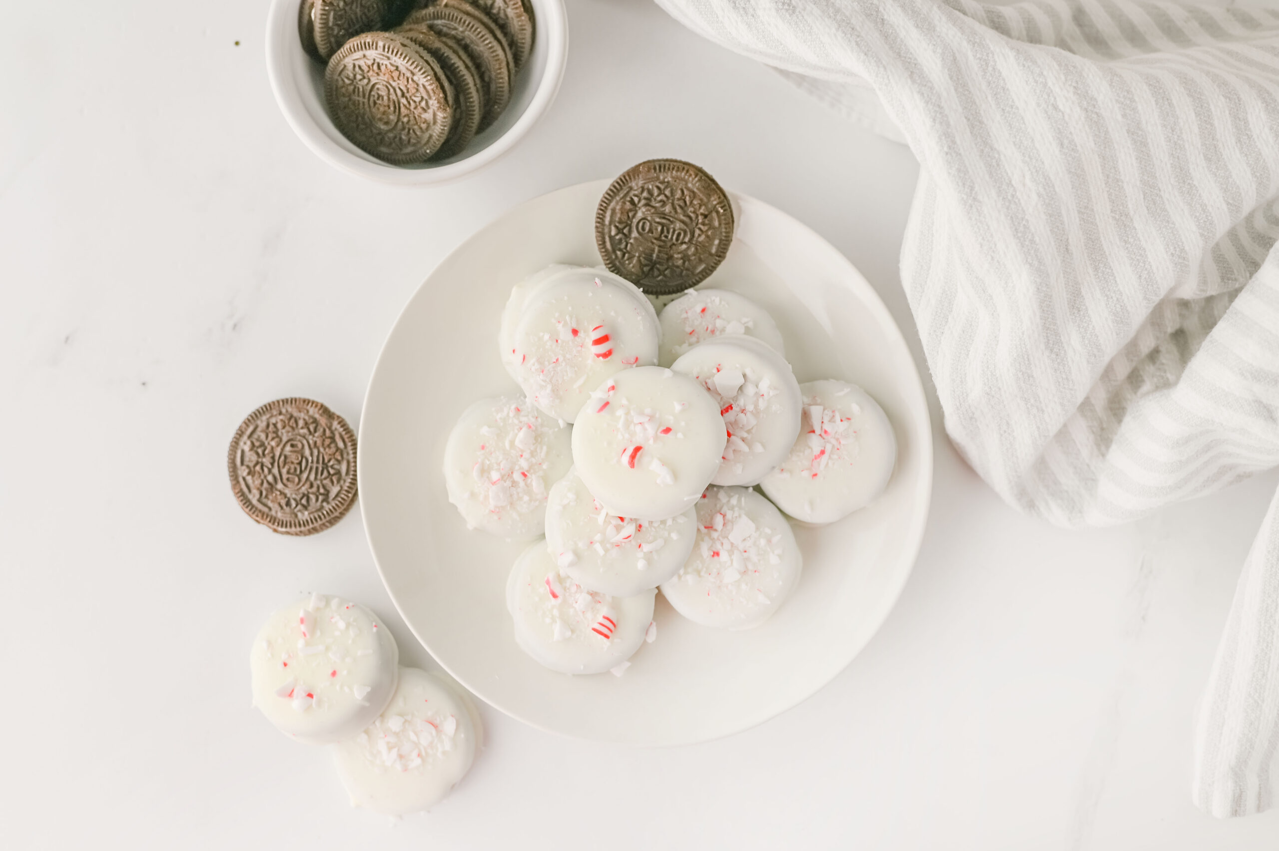 Peppermint crunch Oreos