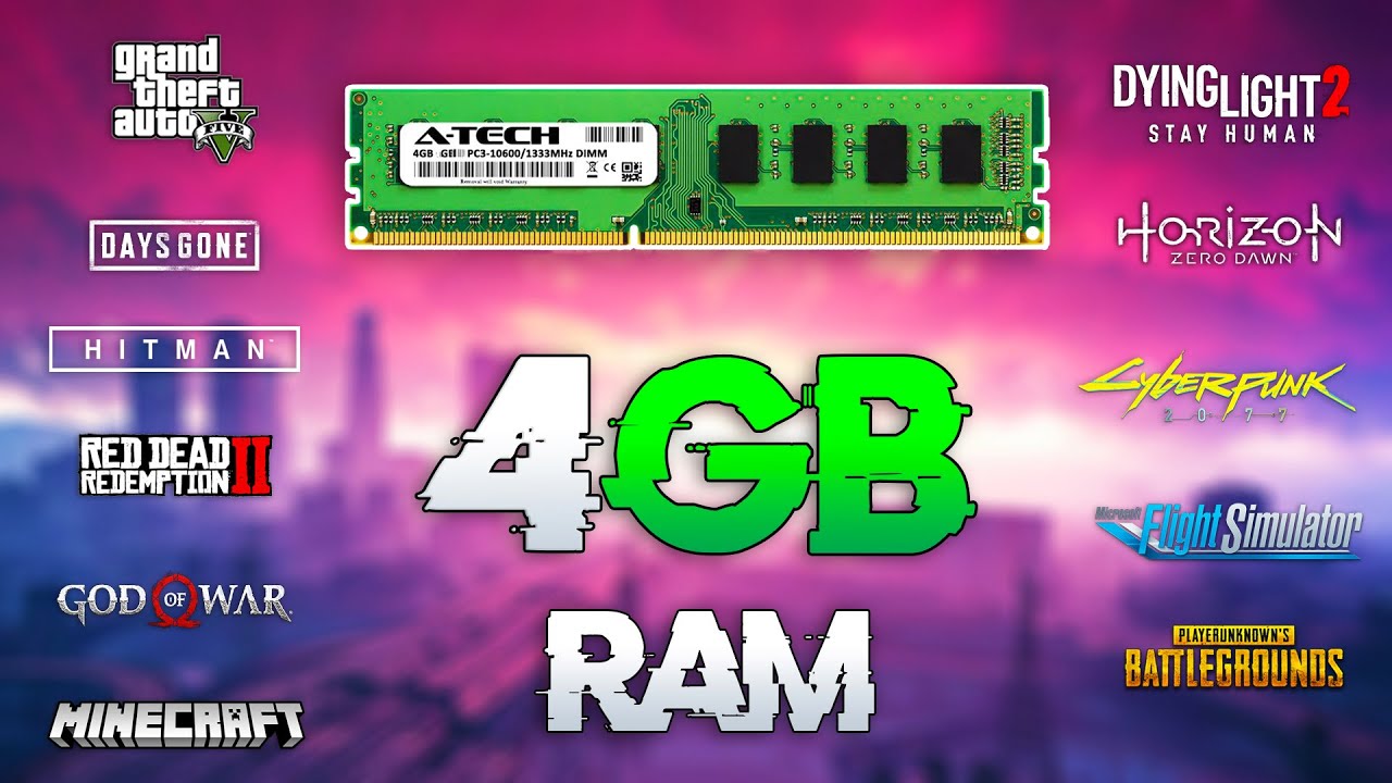 4GB of RAM in modern games