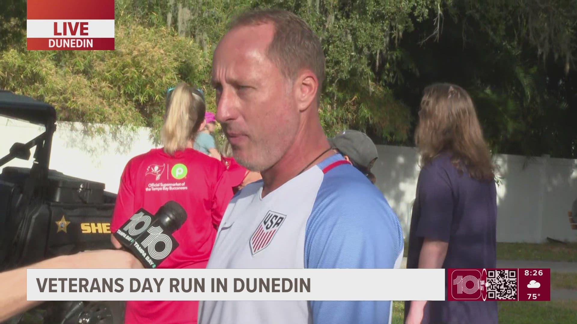 Veterans Day run in Dunedin