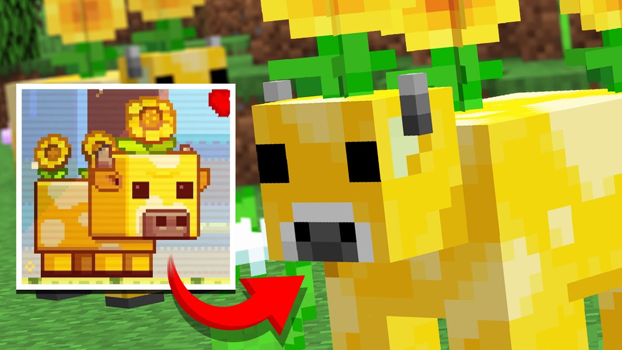We added the moobloom update to Minecraft