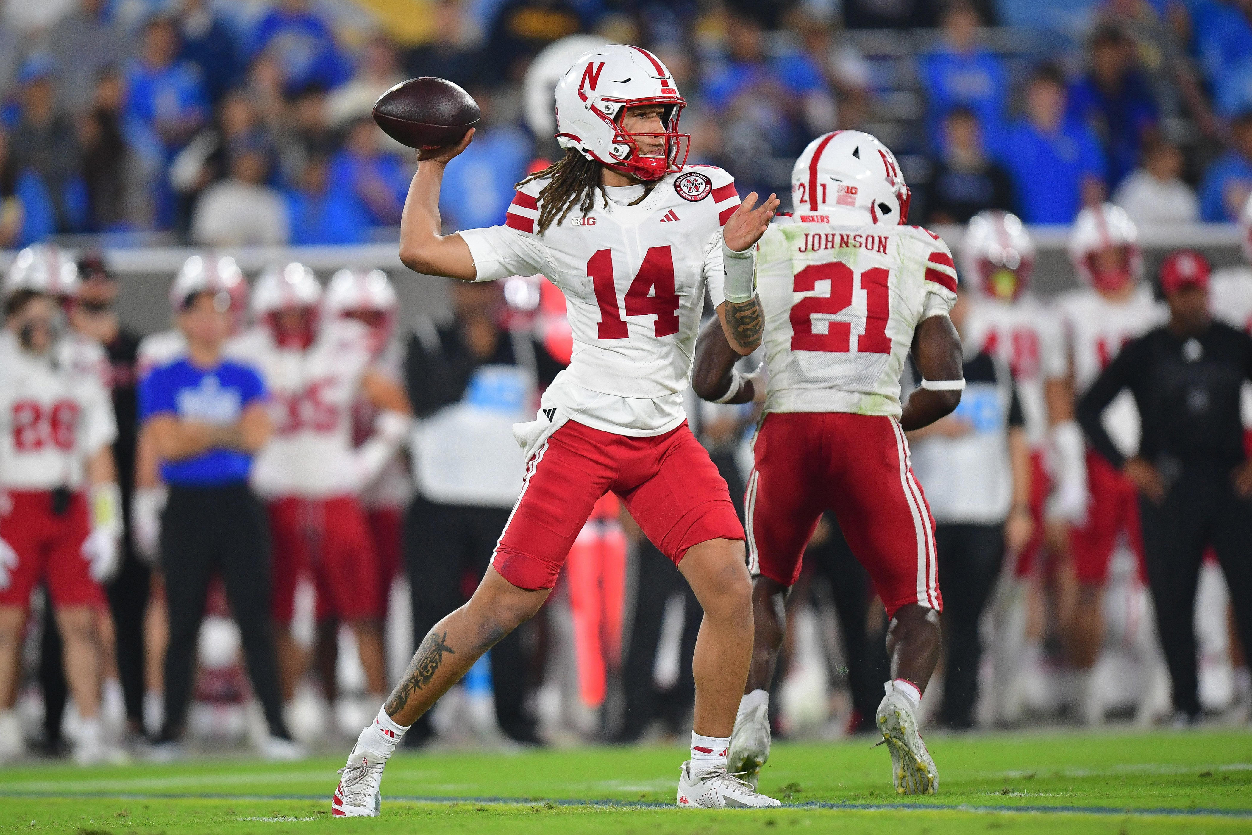 'It's a home game' -- Nebraska QB and LA native TJ Lateef looked comfortable at Rose Bowl