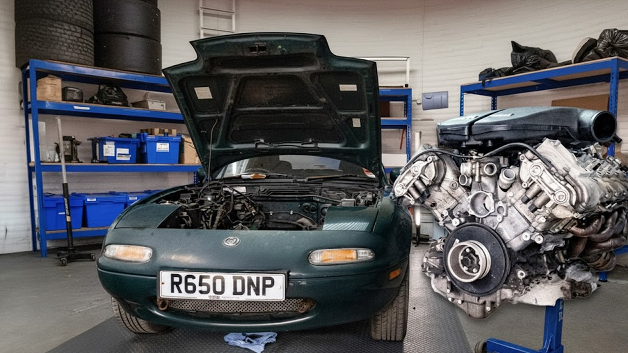 V10 Engine Swap in a Mazda MX-5