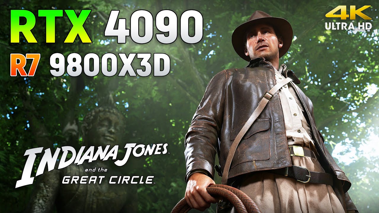 Indiana Jones and the Great Circle: RTX 4090 + Ryzen 7 9800X3D | 4K