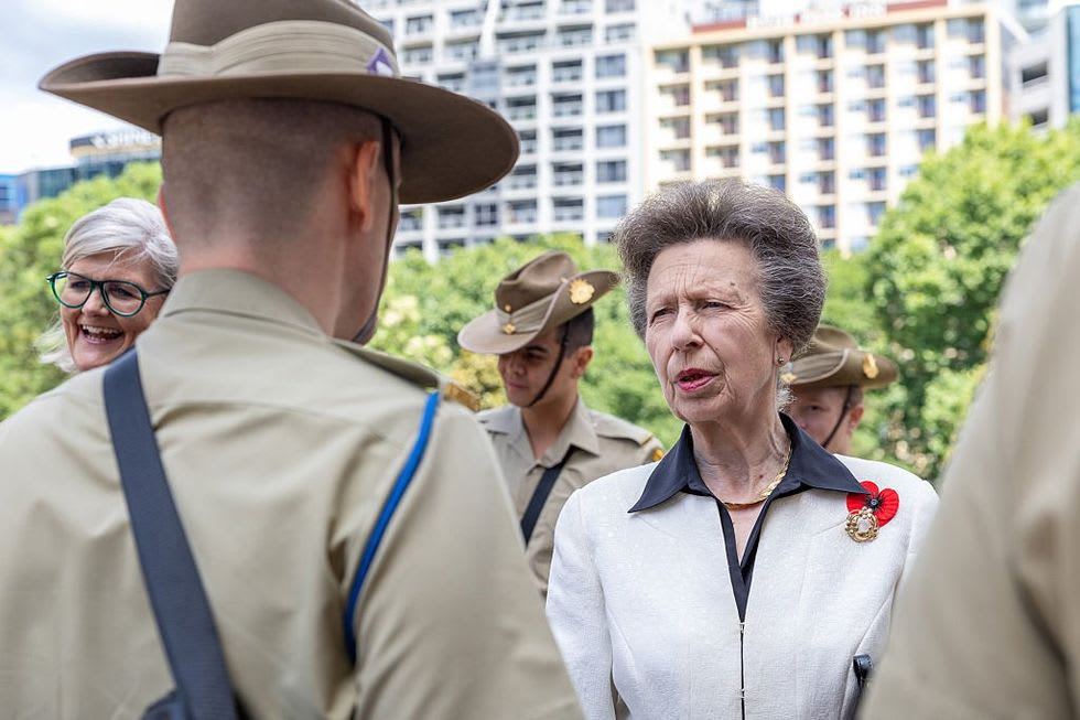 Princess Anne marks Remembrance Sunday in Australia with touching tribute