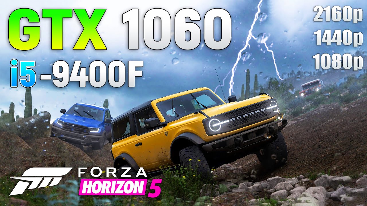 Forza Horizon 5 : GTX 1060 l 4K l 1440p l 1080p l
