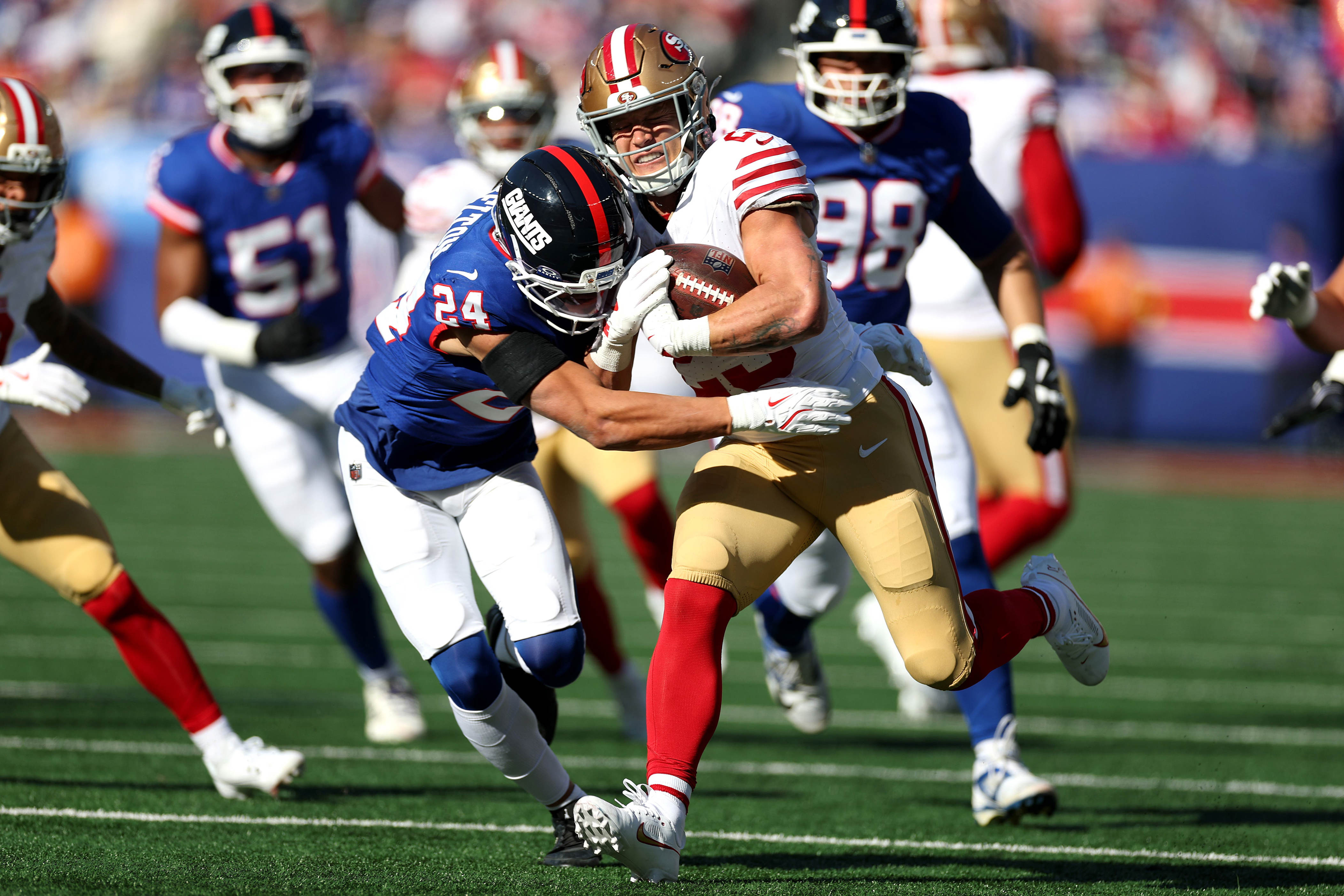Christian McCaffrey incident in 49ers-Giants sparks NFL punishment