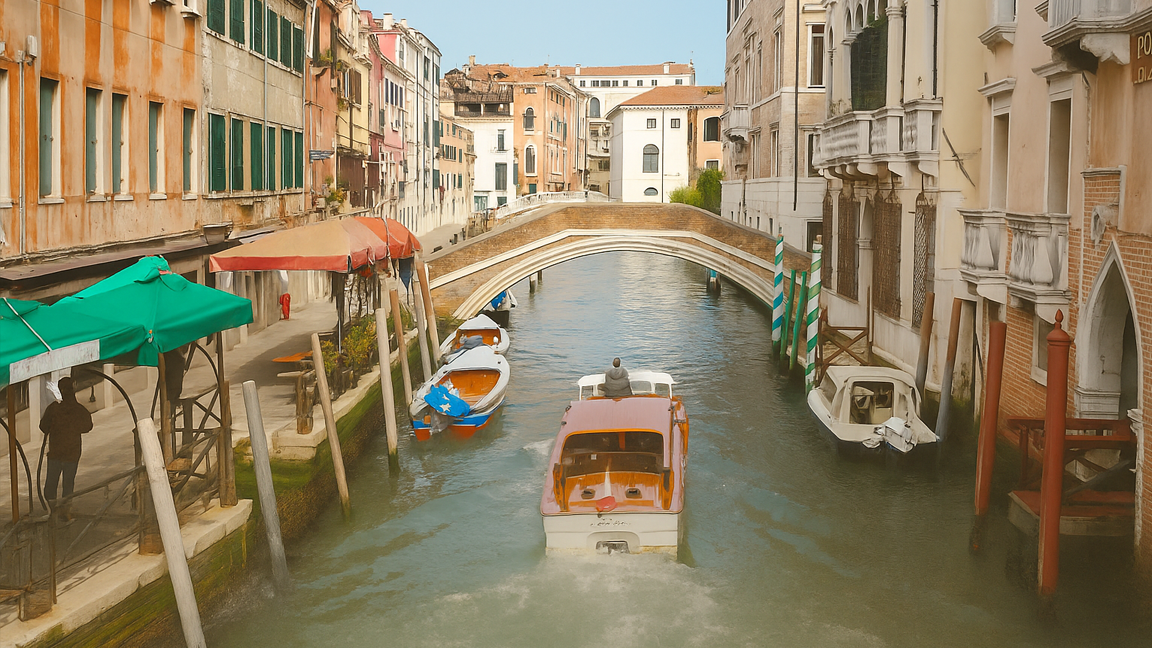 Hoe zien de stille achterkanalen van Venetië eruit?