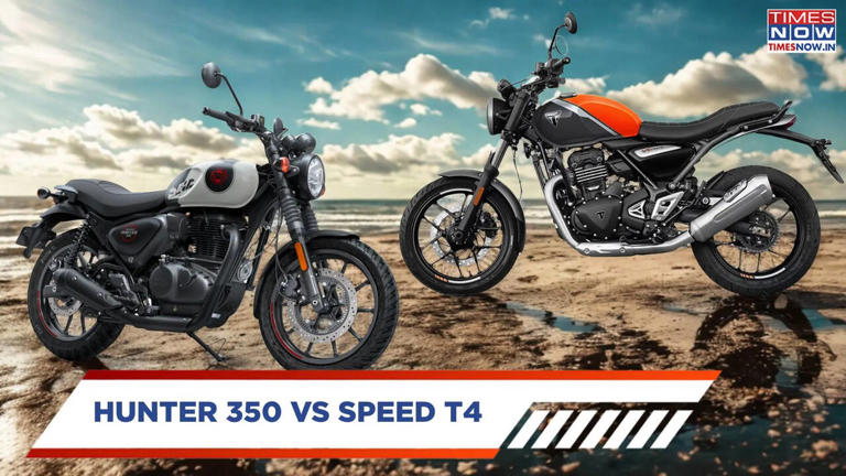 Royal Enfield Hunter 350 Vs Triumph Speed T4: Price, Performance ...