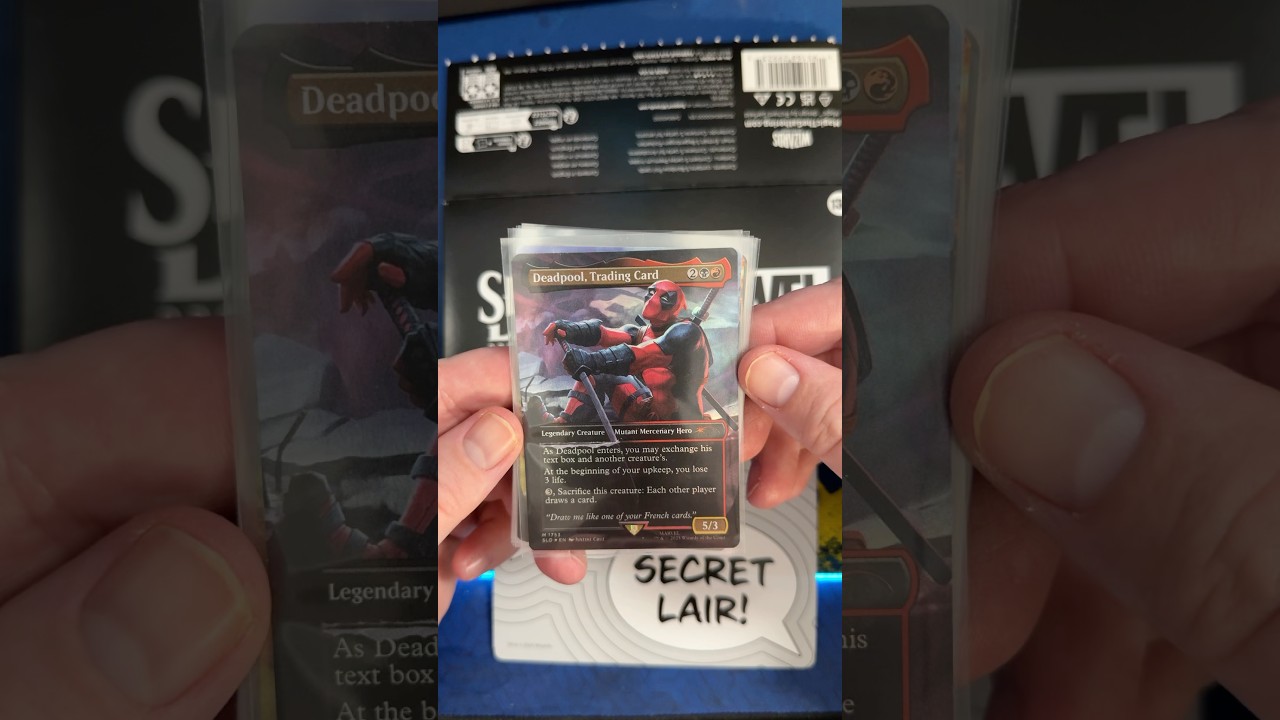 Secret Lair x Marvel Deadpool Rainbow Foil Edition unboxing