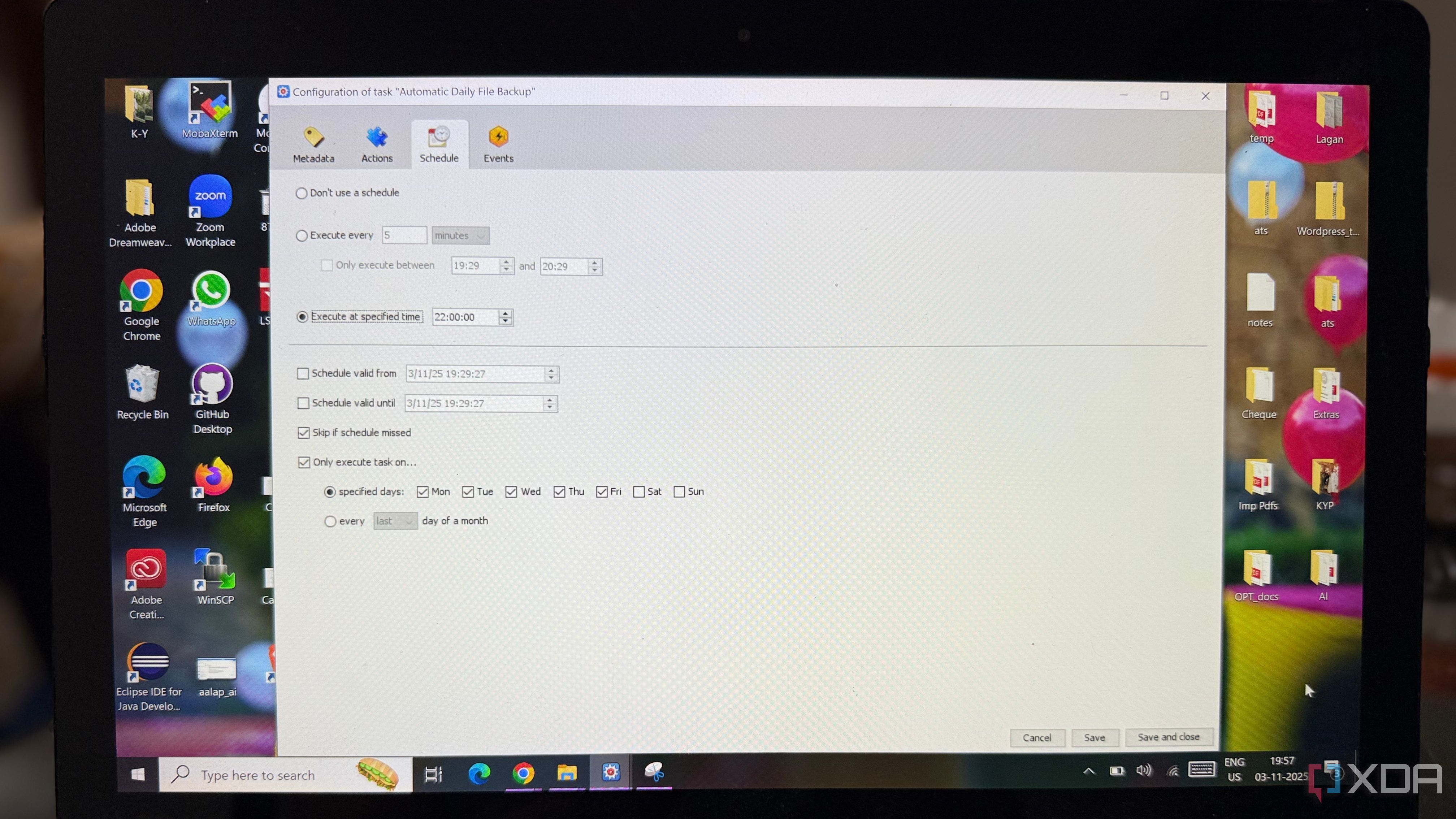 I use this open-source alternative instead of Windows Task Scheduler
