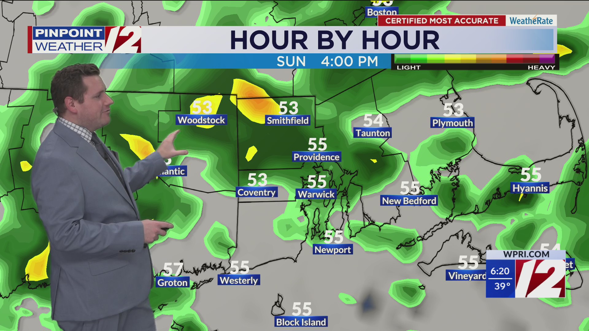 WPRI 12 Weather Forecast 11/9/25: Showers Arrive This Afternoon