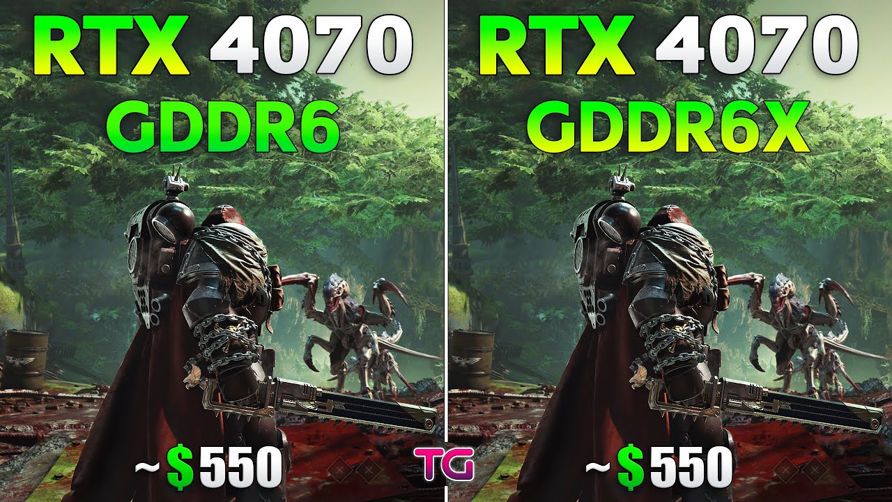 RTX 4070 GDDR6 vs RTX 4070 GDDR6X - Test in 10 games