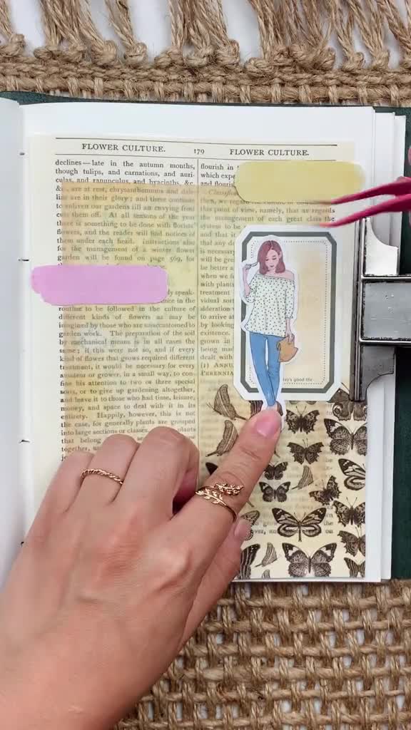 Relaxing Tulip Garden Journal ASMR – Creative Scrapbooking