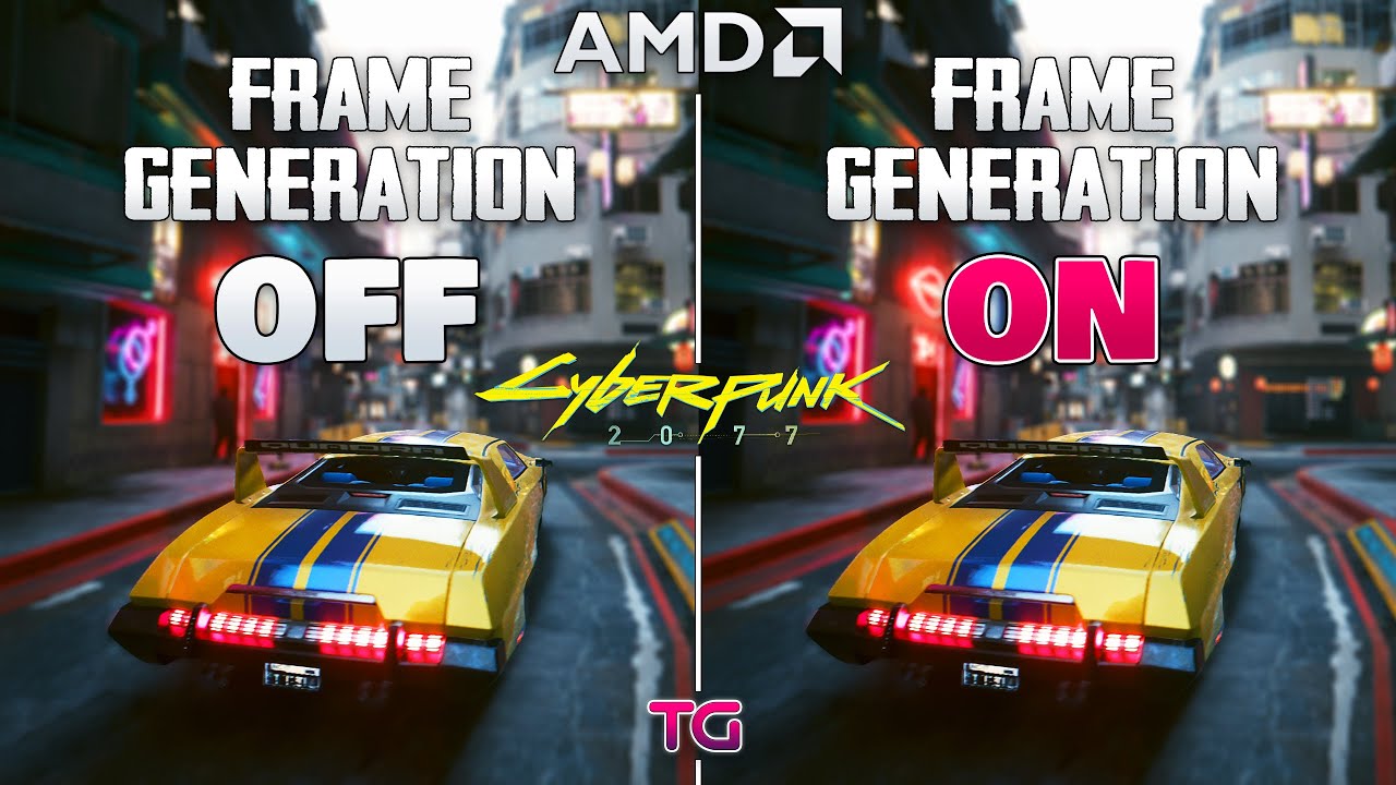 AMD frame generation (AFMF) in Cyberpunk 2077 Phantom Liberty | 1080p ...
