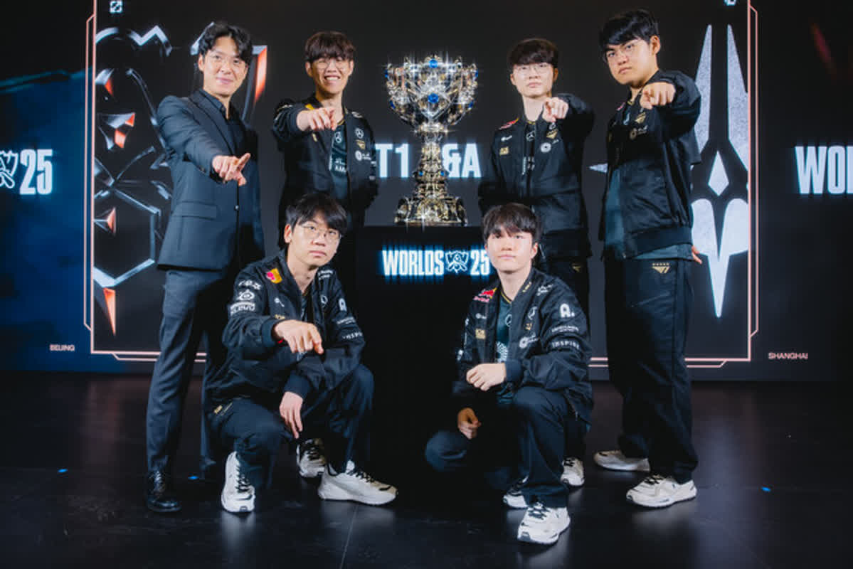 [LoL] T1, KT 꺾고 ‘LoL 월드 챔피언십’ 3연패… ‘V6’ 달성