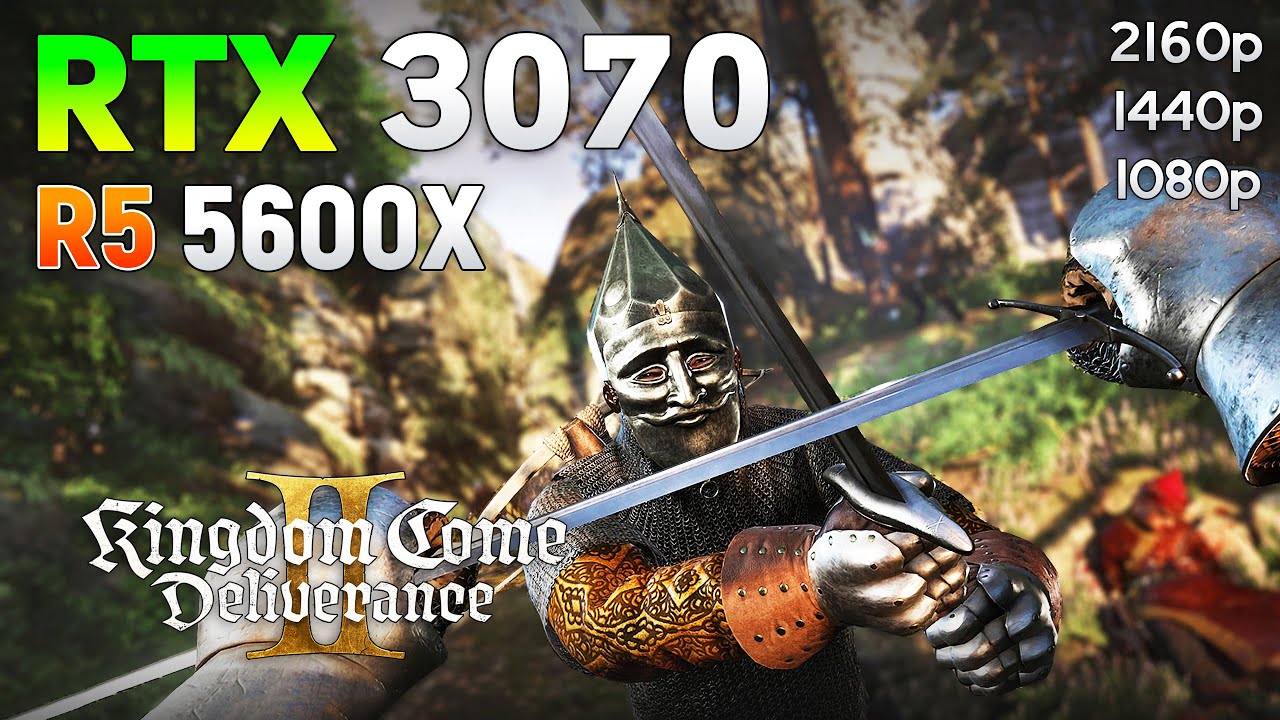 Kingdom Come Deliverance 2: RTX 3070 + Ryzen 5600X | 1080p | 1440p | 4K