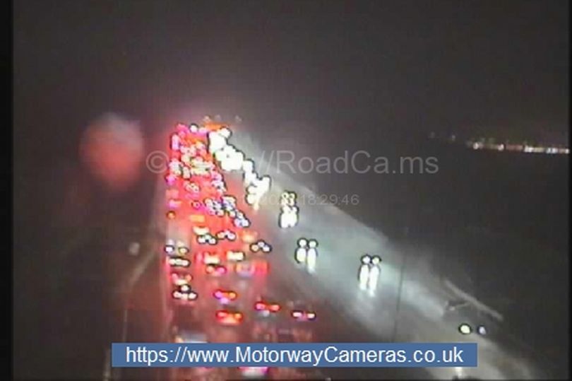 M62 crash LIVE updates as lanes shut with traffic queuing