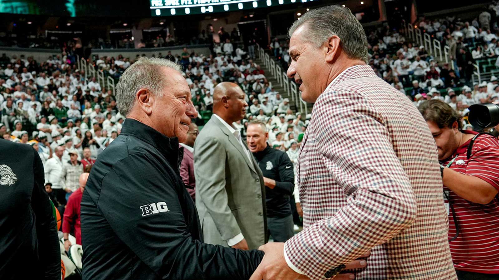 Michigan State basketball’s Tom Izzo is a big fan of John Calipari’s ...