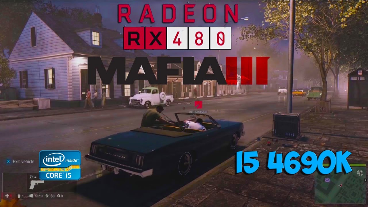 Mafia 3: RX 480 - i5 4690k (unlocked FPS)