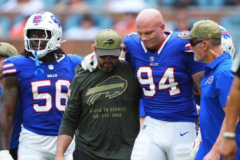 Bills rookie ruled out with knee injury two plays into his third career ...