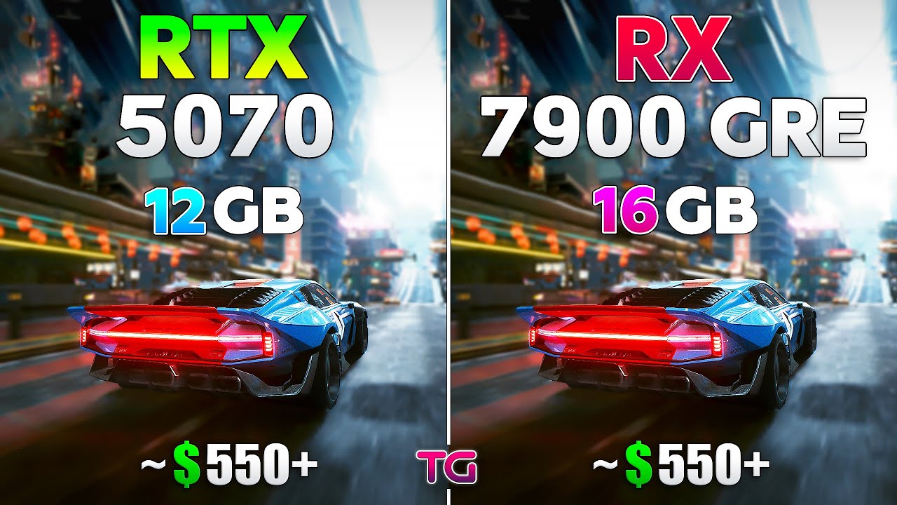 RTX 5070 vs RX 7900 GRE - Test in 10 games | 1440p