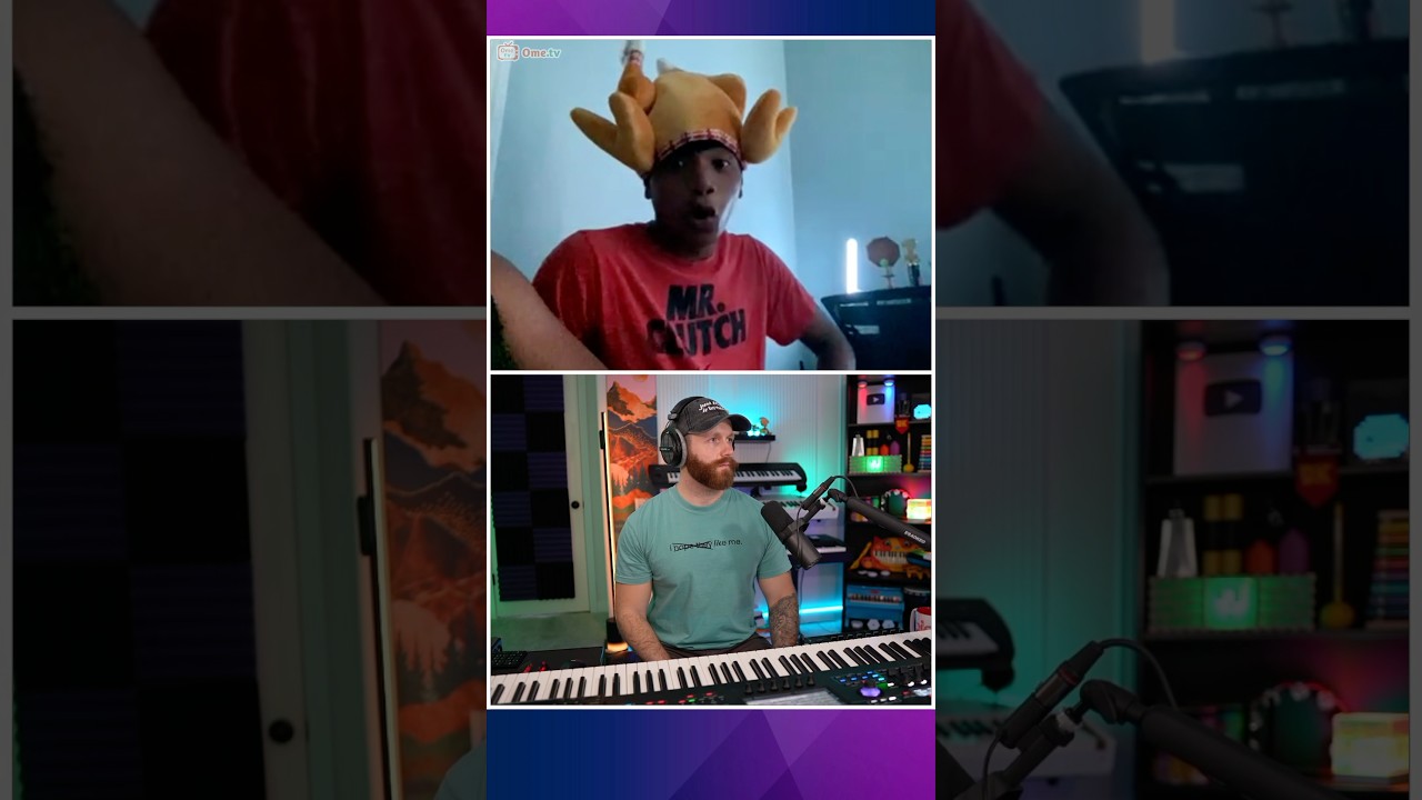 A man wearing a turkey hat requested Beethoven? 🦃🎶