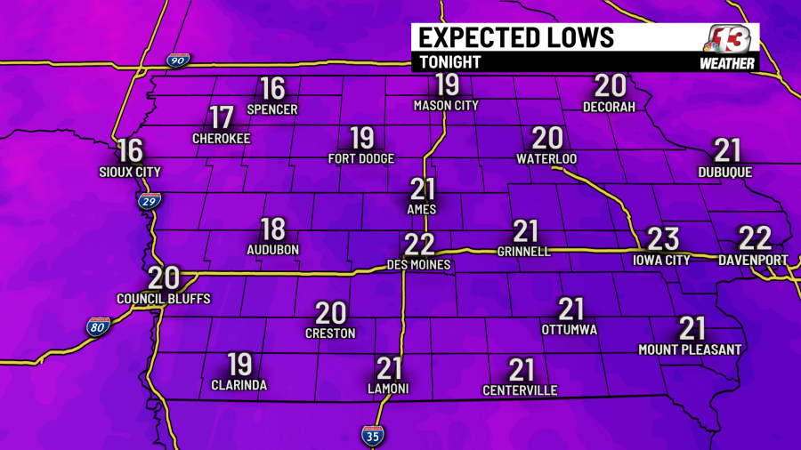 Windy and chilly Sunday in Iowa, but temperatures to rise