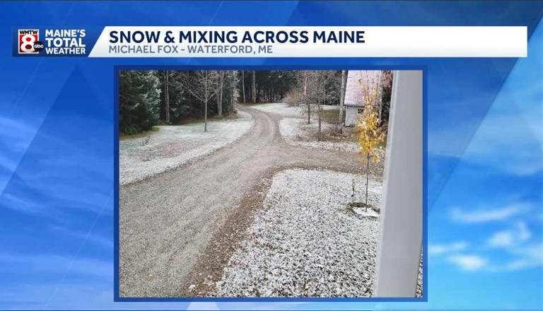 Winter returns to Maine with snow and mixing