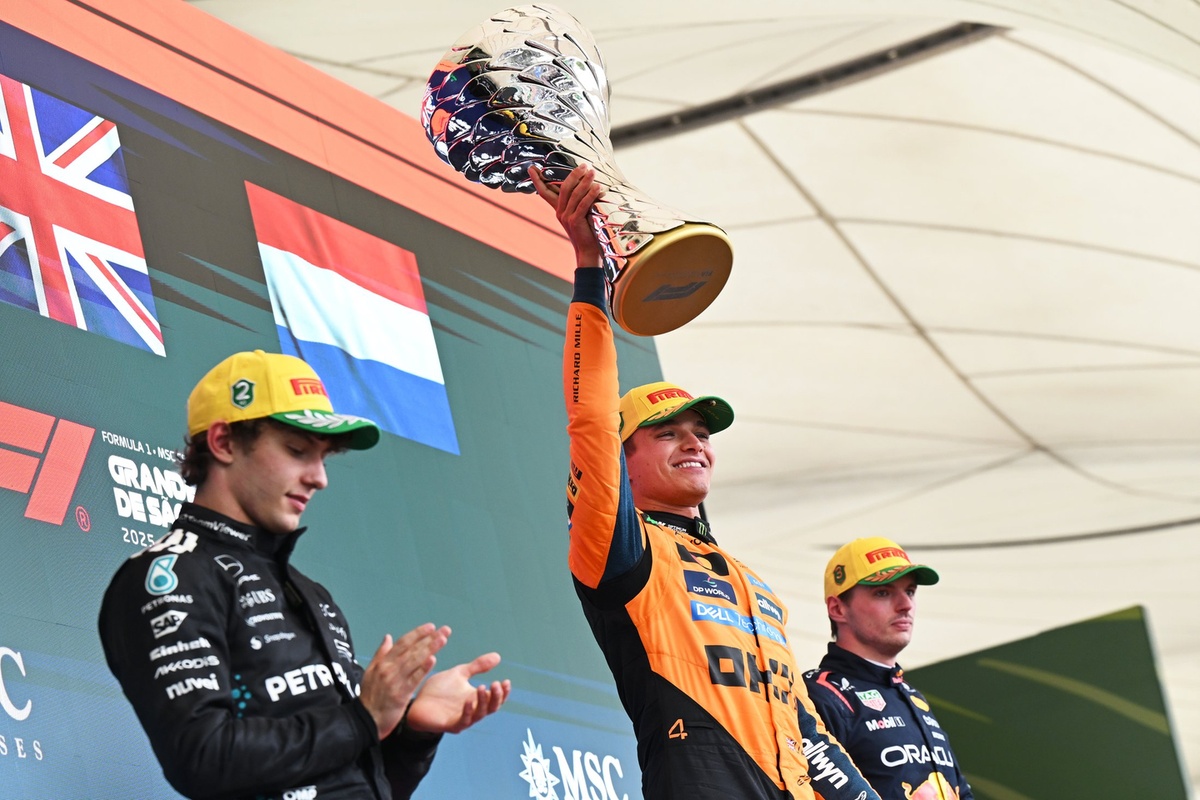 F1 Brazil GP: Norris wins to stretch championship lead, Verstappen goes ...