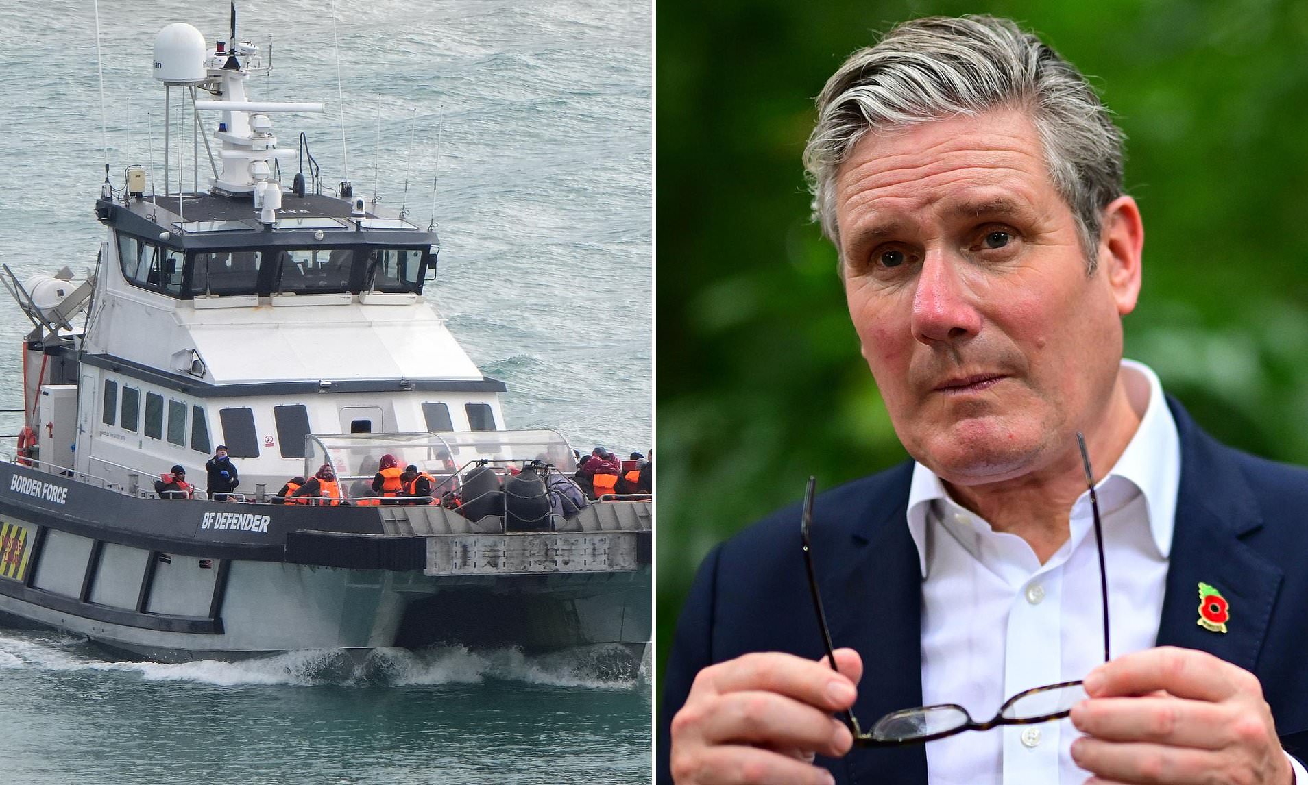 Drama for Starmer as 503 migrants cross the English Channel on Saturday