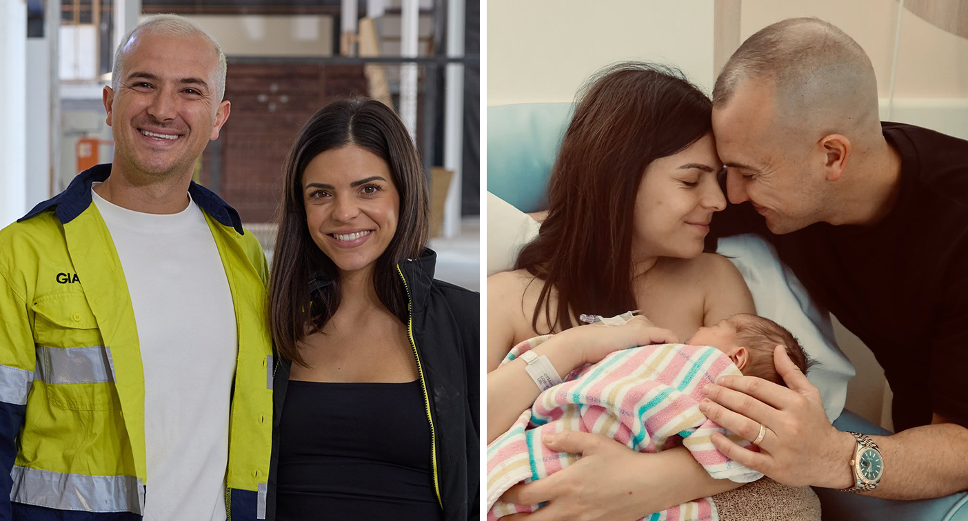 The Block winners Steph and Gian welcome first child as meaning behind ...