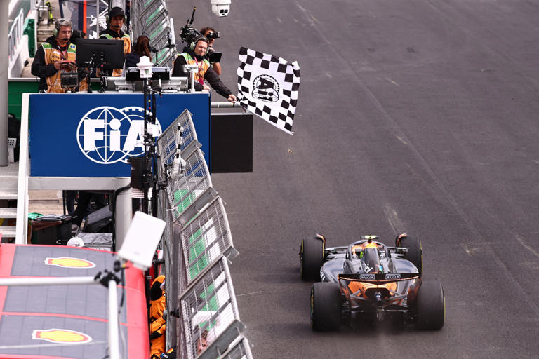 Norris wins Formula 1's Brazilian Grand Prix to extend his lead with 3 ...