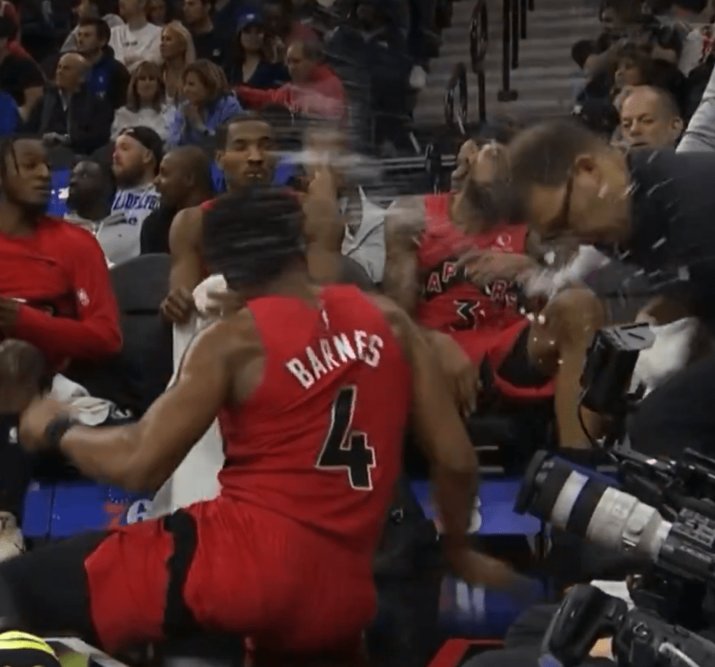 Angry Brandon Ingram throws water bottle, hits Raptors staffer in ugly ...