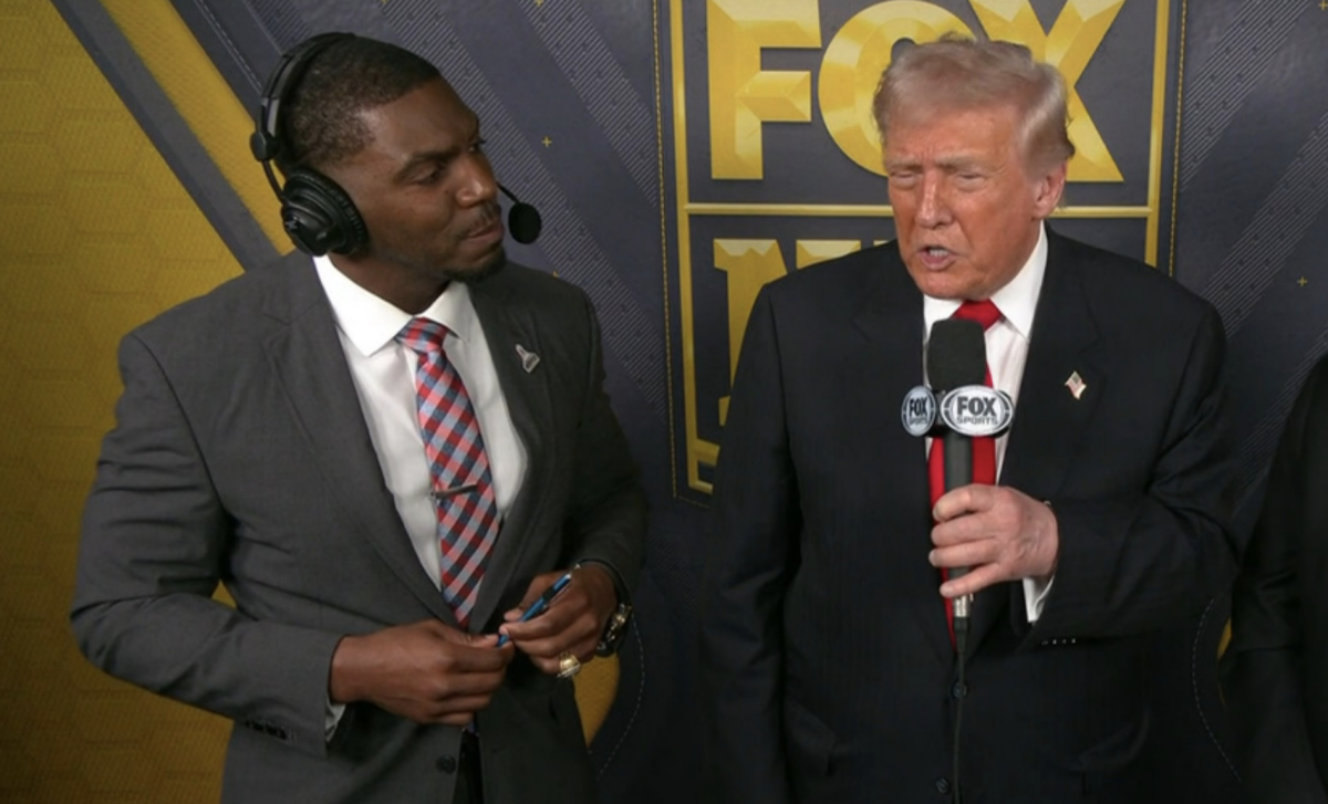 NFL Announcer Blasted For 'Awkward' Question To President Trump