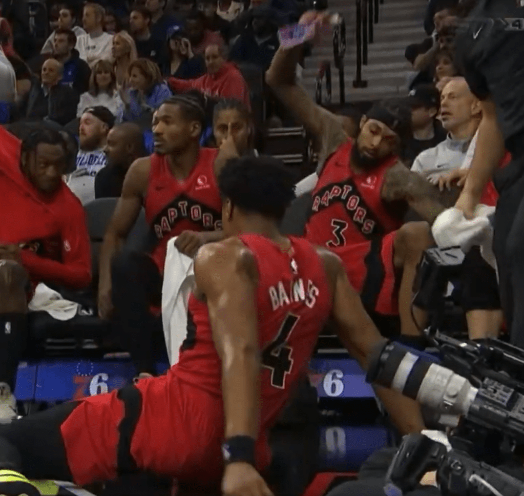 Angry Brandon Ingram throws water bottle, hits Raptors staffer in ugly ...