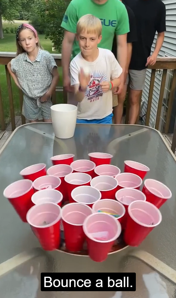 Crazy Spinning Cup Bounce Challenge
