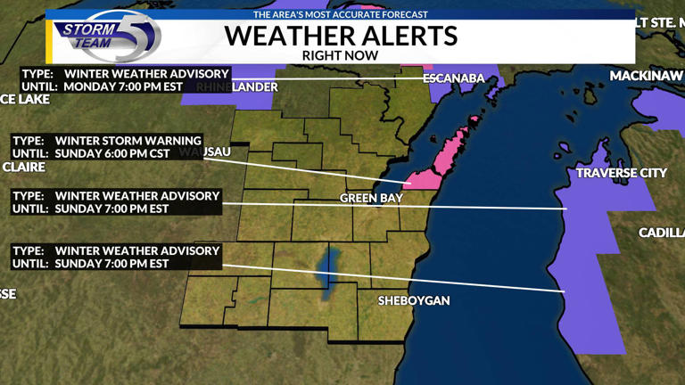More lake effect snow up north today, affecting parts of northeast ...