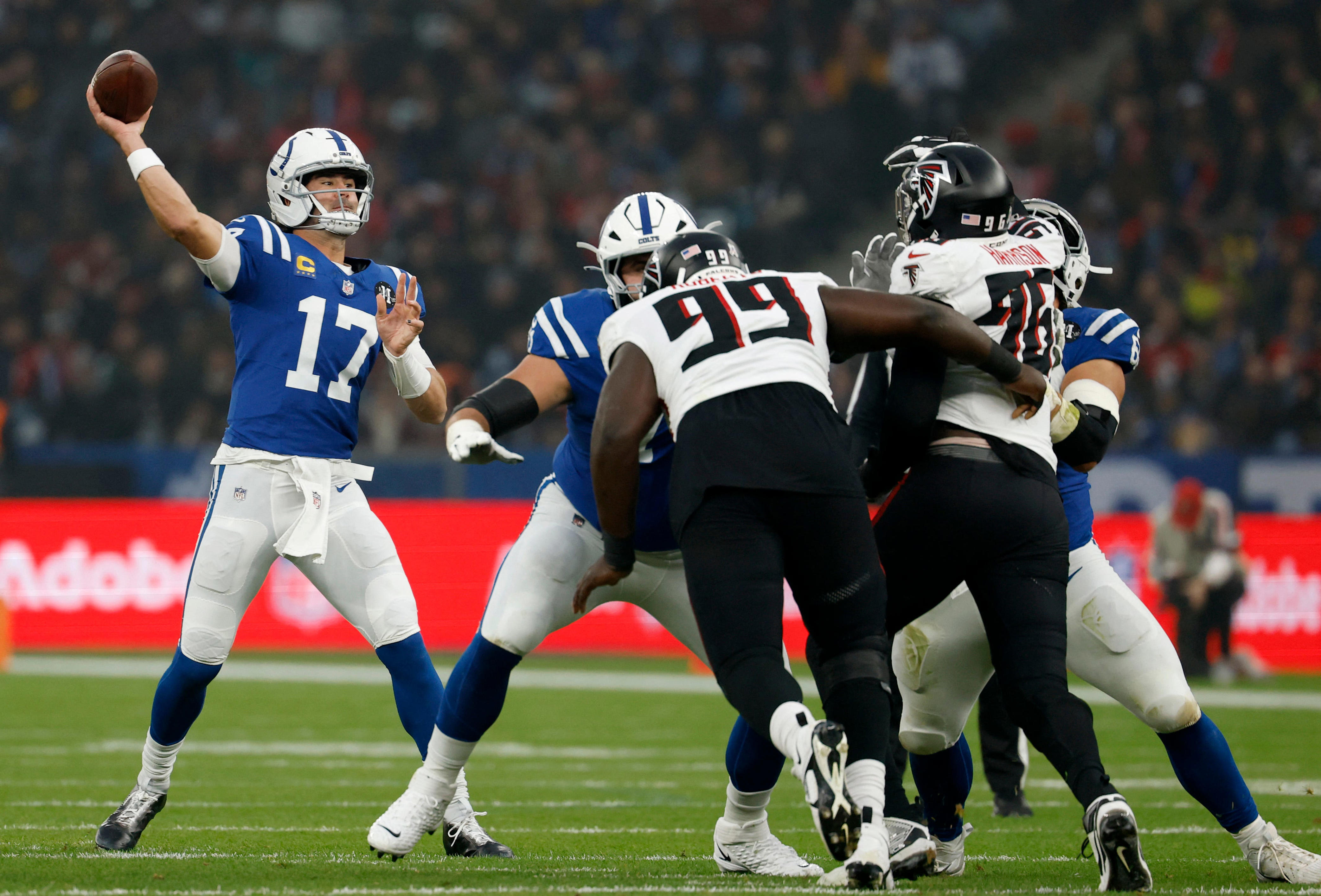 Colts QB Daniel Jones stats, numbers today in Week 10 vs. Atlanta ...