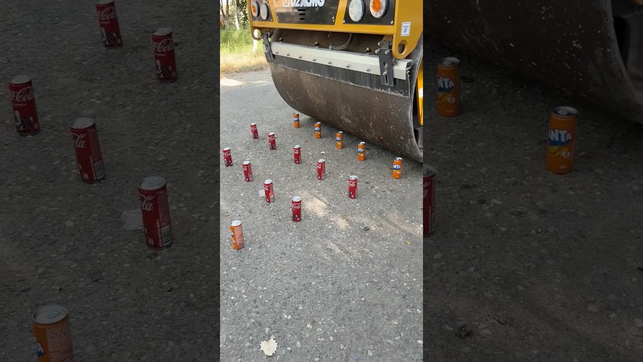 I crushed cola and Fanta: hear the magic!🍹