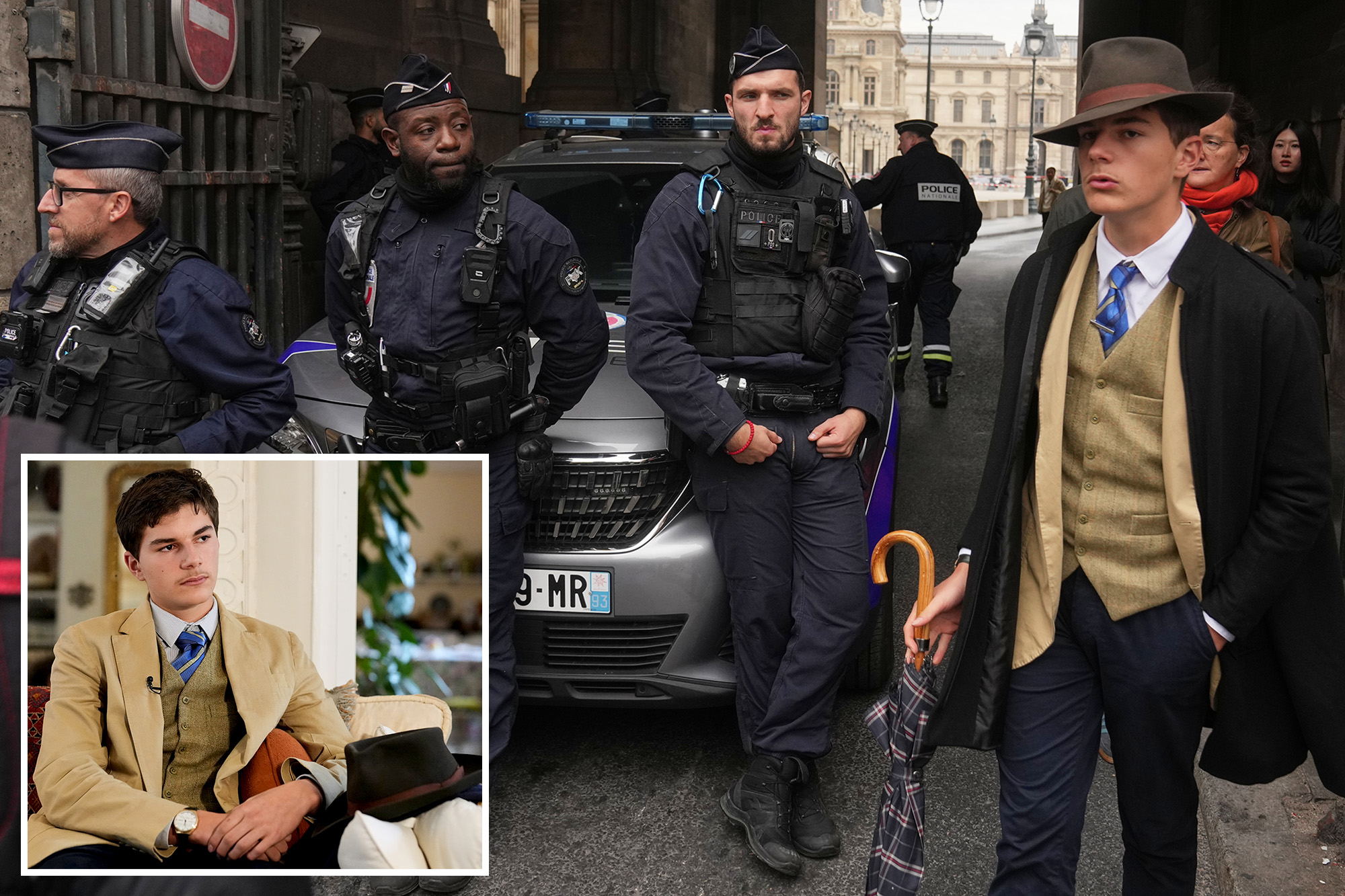 Mysterious ‘Fedora Man’ believed to be French detective outside Louvre ...