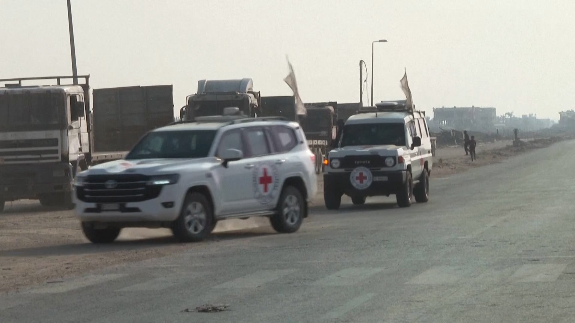 Sources Believe Red Cross Vehicles Are Transporting Hostage Remains To ...