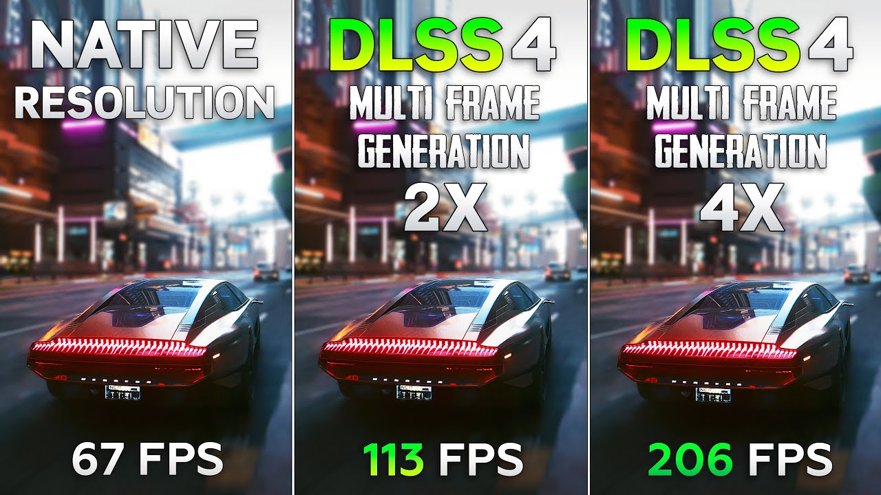 DLSS 4 multi frame generation on RTX 5000 series - more fake frames!