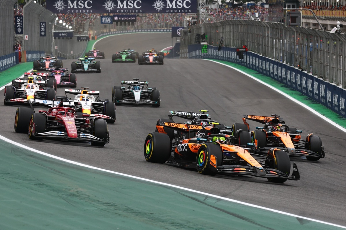 F1 Brazil GP: Norris wins to stretch championship lead, Verstappen goes ...