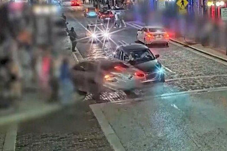 'Bodies everywhere' as speeding driver ploughs into crowd outside bar ...