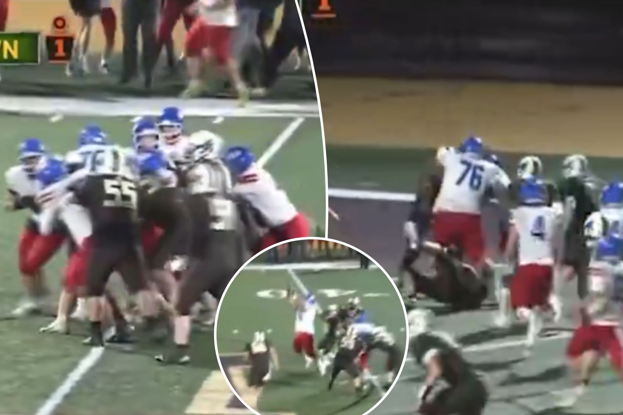 Stunning ‘Thicc Six’ touchdown by 320-pound lineman goes viral