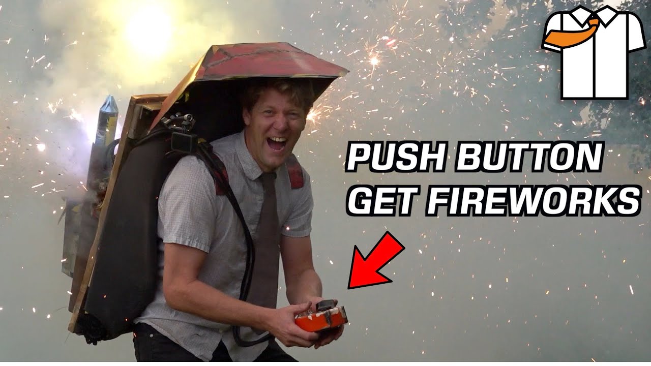 I transformed a backpack into a firework launcher!