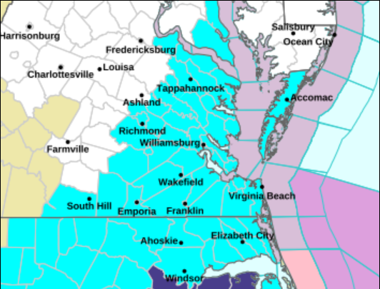 NWS issues freeze watch for parts of Virginia. Will it snow around ...