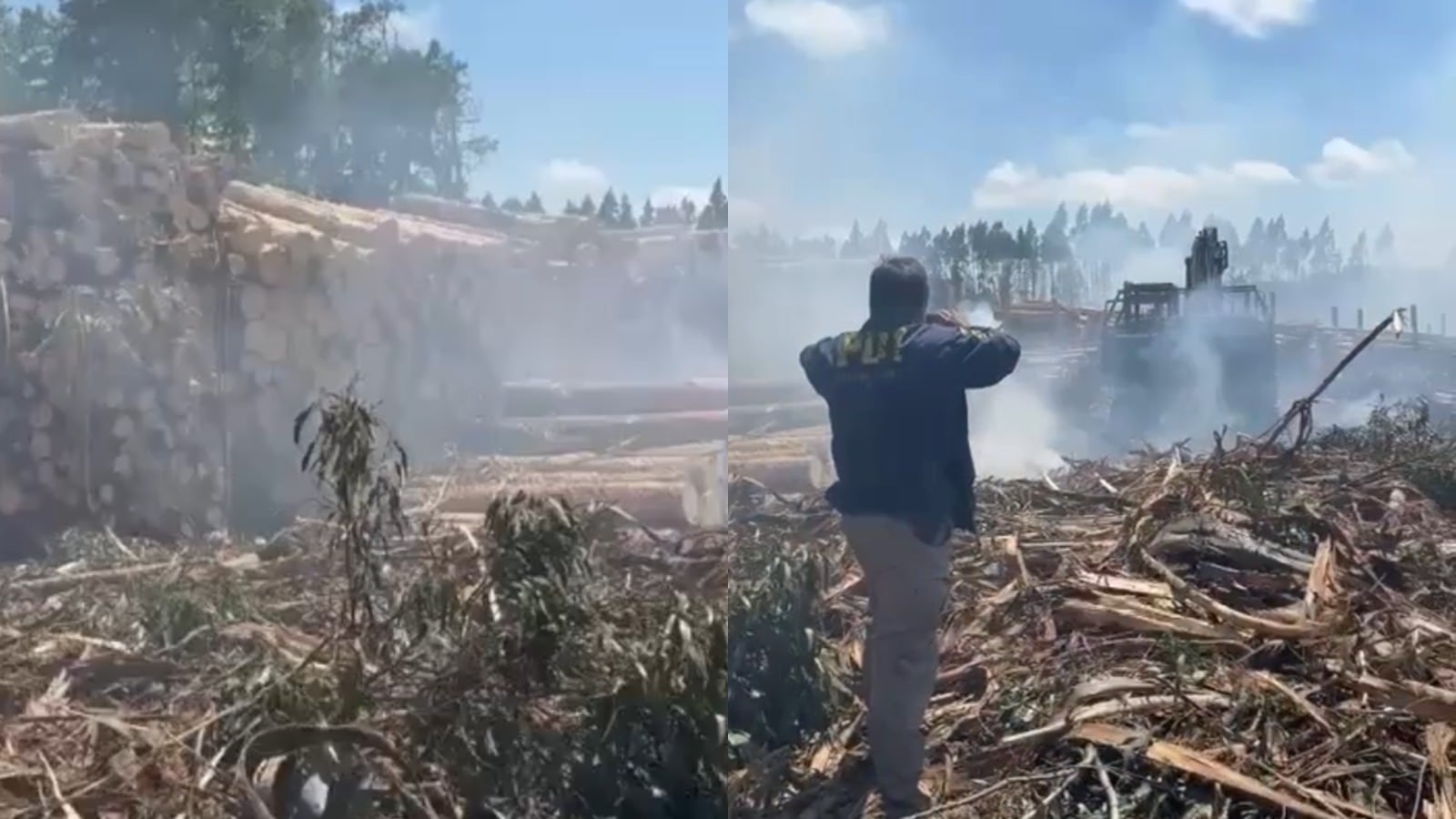 Atentado incendiario en Cunco: queman siete máquinas al interior de un ...