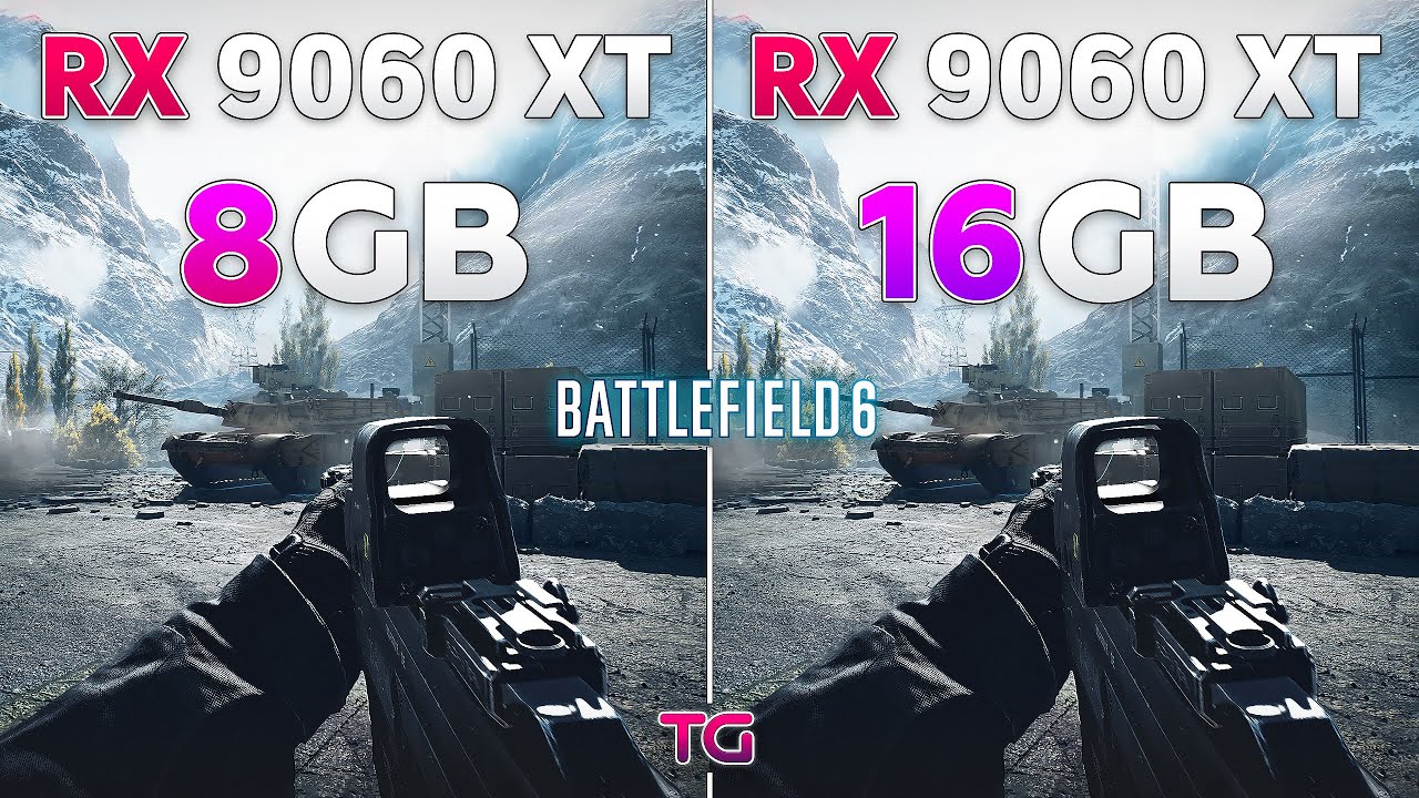 Battlefield 6: 8GB vs 16GB VRAM RX 9060 XT | 1080p | 1440p | 4K