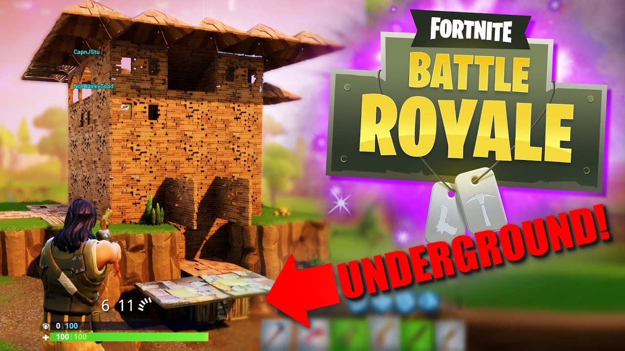 Building the ultimate underground fort | Fortnite Battle Royale